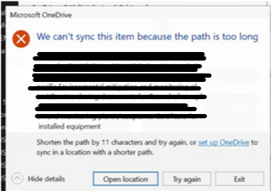 How to resolve 'path is too long' error - endless abending loop! | Microsoft Community Hub